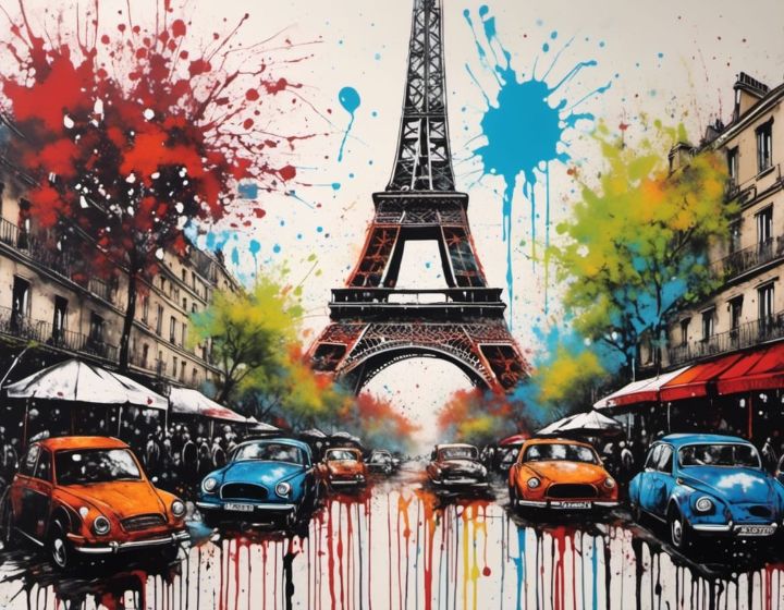 Paris Graffiti - BennyArtWorld - Digital Art & AI, Landscapes & Nature ...