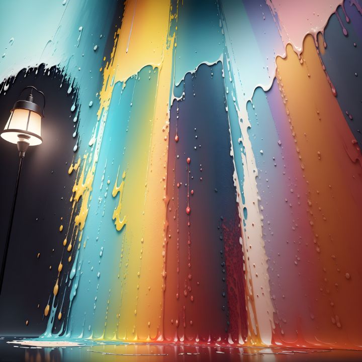 Chromatic Corridor 3 - Mindful Canvas AI - Digital Art & AI, Abstract ...