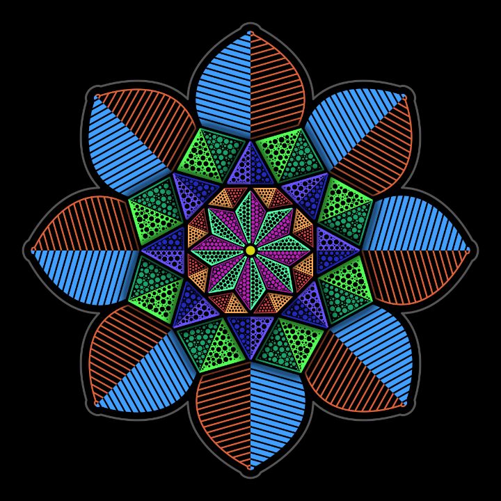 Gemini XXY Blue - Mindful Canvas AI - Drawings & Illustration, Abstract ...