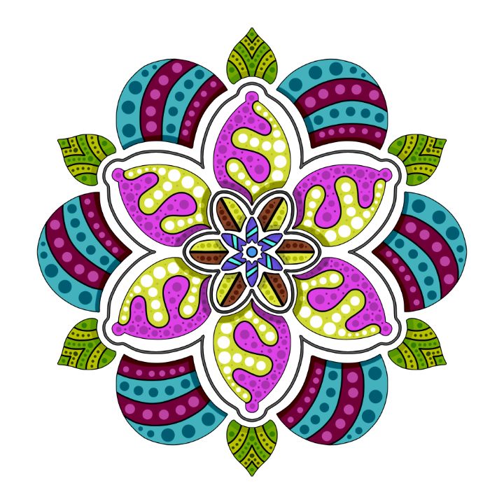 Mesmerized - Mindful Canvas AI - Digital Art & AI, Abstract, Geometric ...