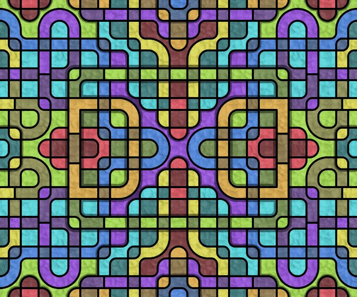 Trouble Times Two - Mindful Canvas AI - Digital Art & AI, Abstract, Geometric - ArtPal