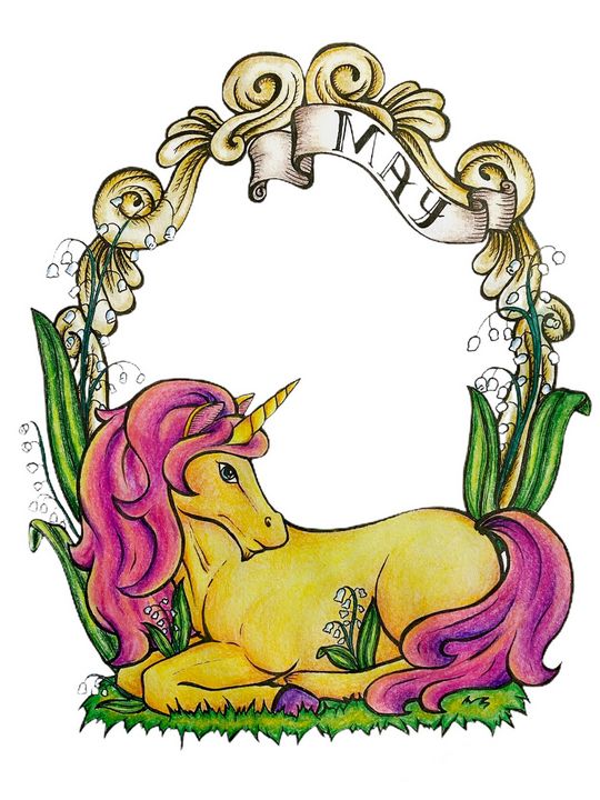 Lily of the Valley Unicorn - Pamela J Barber - Drawings & Illustration ...