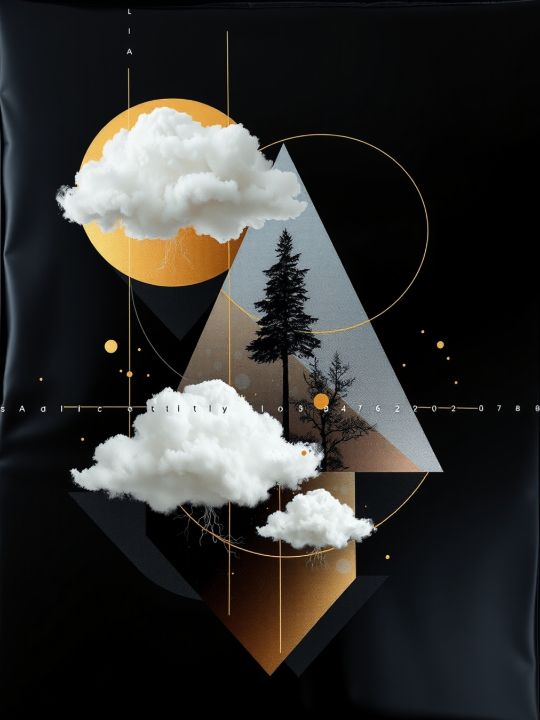 A cozy pillow showcasing a tree moti - Fabric of Imagination - Digital ...