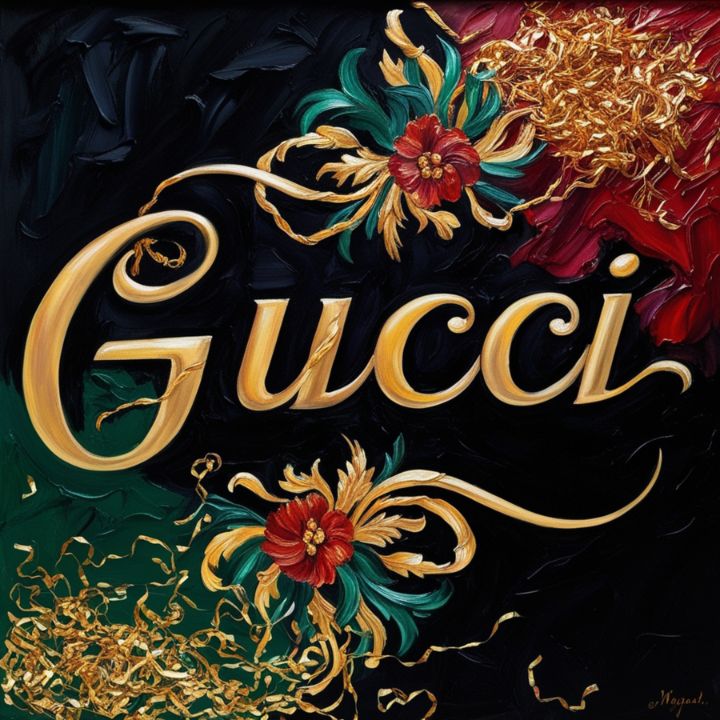 Gucci Art - Khanza - Paintings & Prints, Abstract, Color - ArtPal
