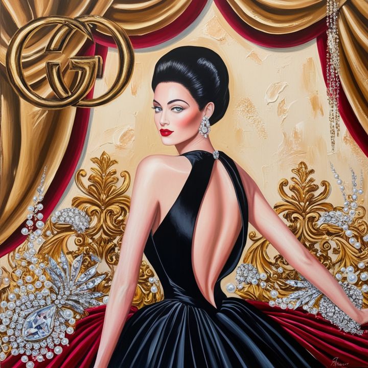 Gucci Art - Khanza - Paintings & Prints, Abstract, Color - ArtPal