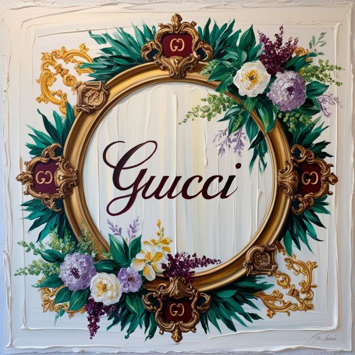 Gucci Art - Khanza - Paintings & Prints, Abstract, Man-made Objects ...