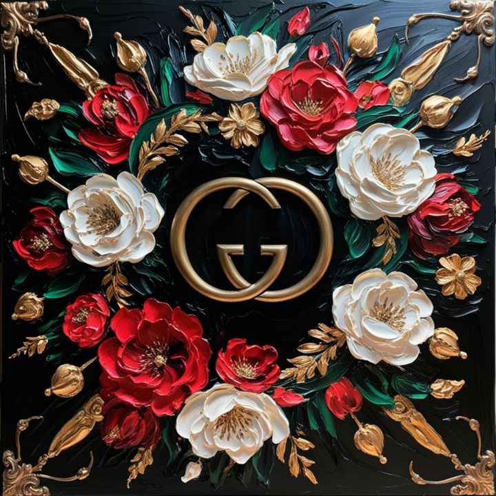 Gucci Art - Khanza - Paintings & Prints, Abstract, Color - ArtPal