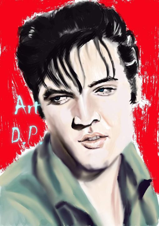 Elvis Presley Fan Art - Dessy Panayotova Art and Crafts - Paintings ...