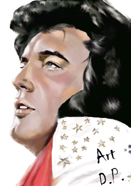 Elvis Presley Fan Art - Dessy Panayotova Art and Crafts - Paintings ...