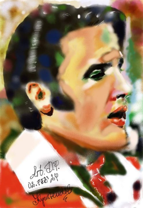 Elvis Presley Fan Art - Dessy Panayotova Art and Crafts - Paintings ...