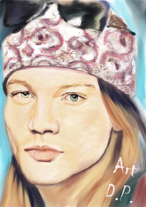 Axl Rose Fan Art - Dessy Panayotova Art and Crafts - Paintings & Prints ...