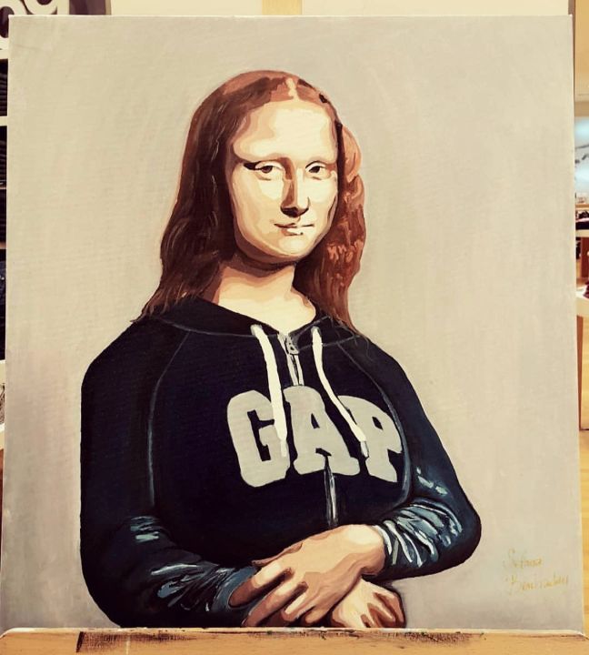 Mona Lisa wearing GAP - Lilith - Paintings & Prints, People & Figures ...