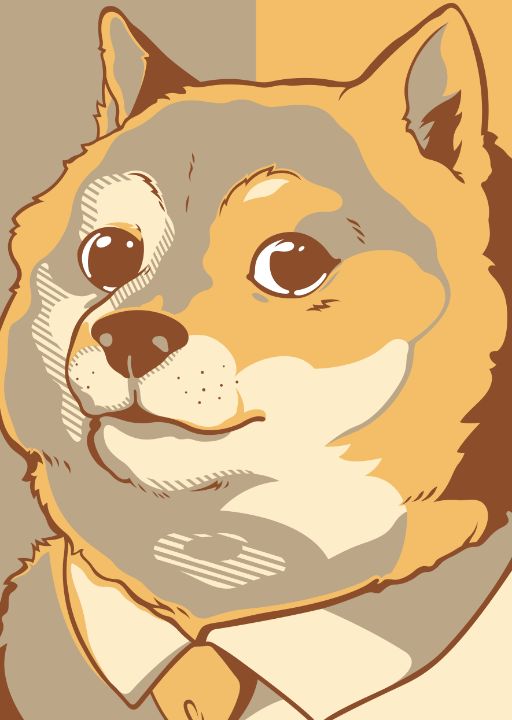 Funny Doge Meme Art - Cool Posters For All - Digital Art & AI, Animals ...