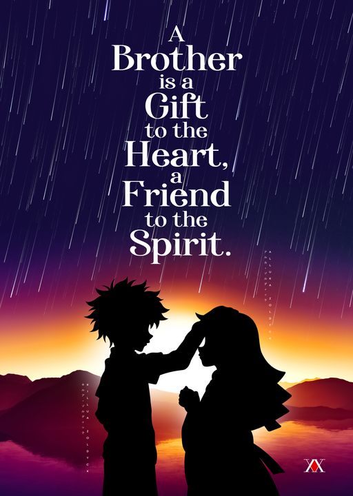 Best Anime Quote Being A Brother - Cool Posters For All - Digital Art ...