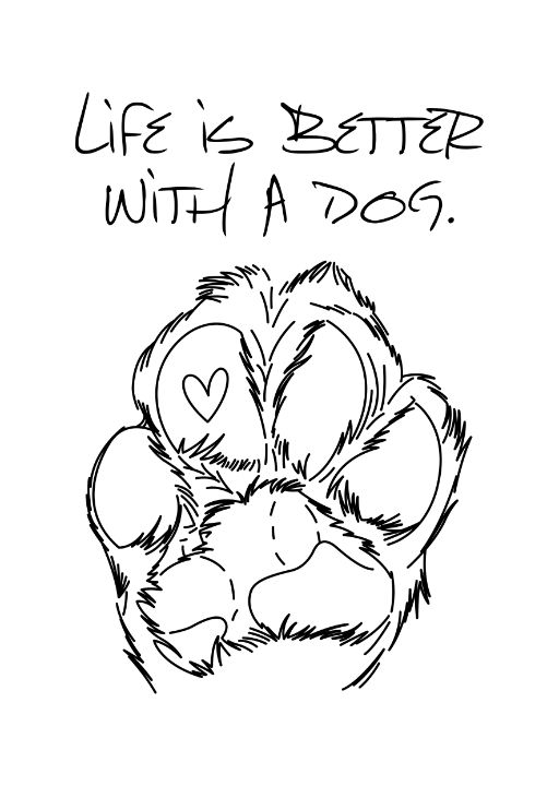 Best Dog Poster Life With A Dog - Cool Posters For All - Digital Art ...