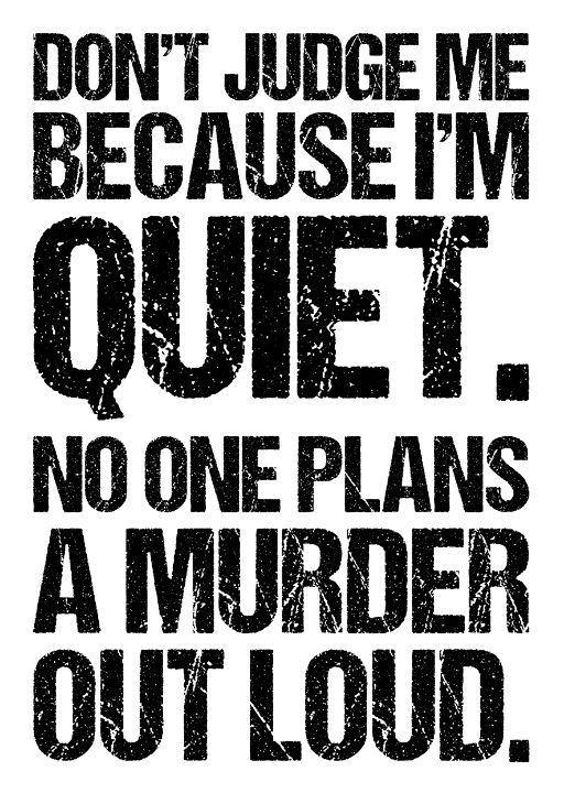 Inspirational Quote About Murder Fun - Cool Posters For All - Drawings ...