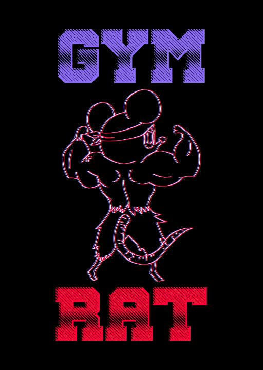 Gym Rat – Anime Fitness Poster - Cool Posters For All - Drawings ...