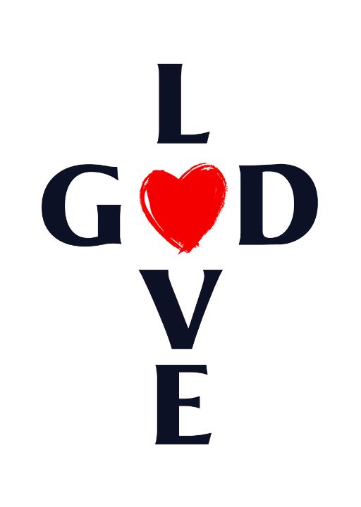 Best Short Bible Quote God is Love - Cool Posters For All - Digital Art ...