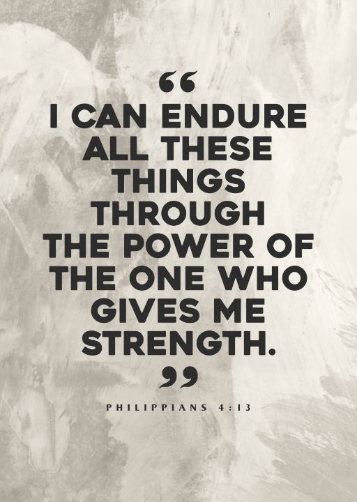 Philippians 4:13 Bible Verse Endure - Cool Posters For All - Digital ...