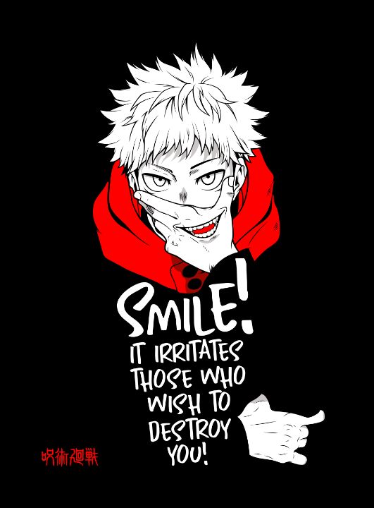 Best Anime Quote Inspirational Smile - Cool Posters For All - Paintings ...