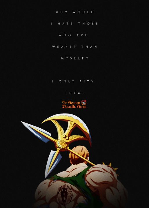 Best Anime Quote Pity The Weak - Cool Posters For All - Paintings ...