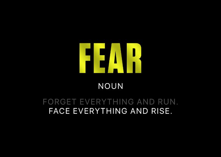 Best Inspirational Quote About Fear - Cool Posters For All - Digital ...