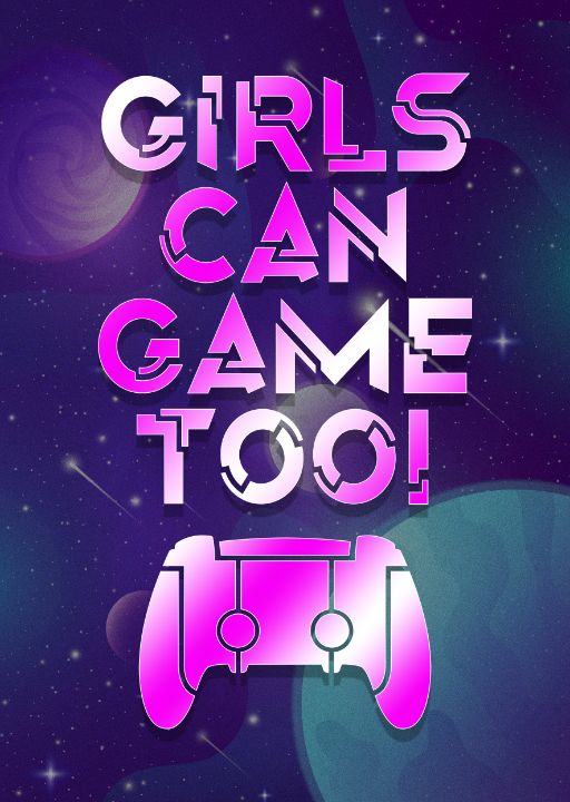 Minimalist Gaming Room Gamer Girl - Cool Posters For All - Paintings ...