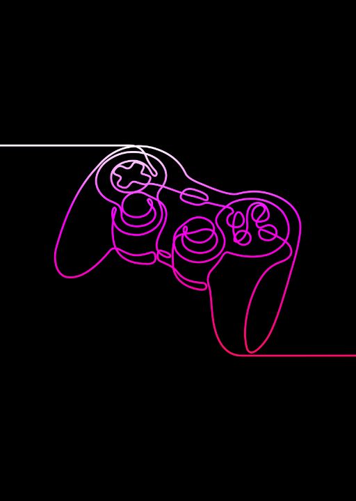 Minimalist Gaming Room Controller - Cool Posters For All - Paintings ...