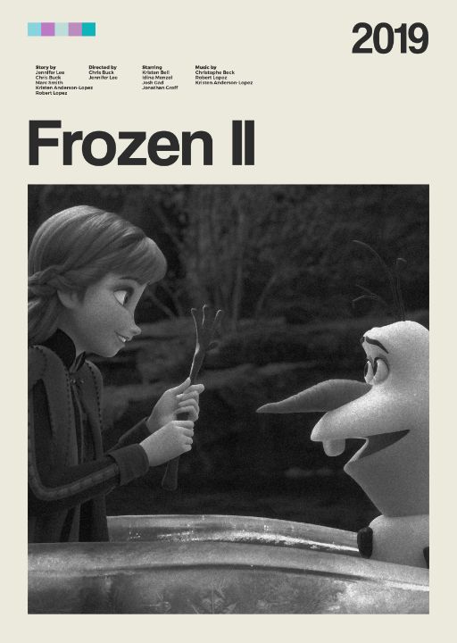 Vintage Movie Posters Frozen II - Cool Posters For All - Digital Art ...