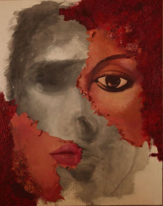 Real face - ART-OOJ Rubab - Paintings & Prints, People & Figures ...