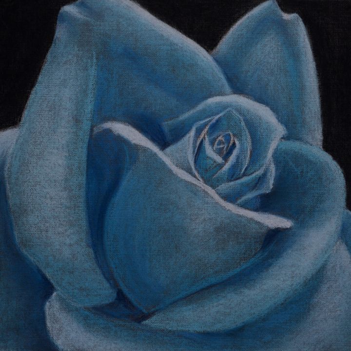 Blue Rose - Nataliya Samoylova - Drawings & Illustration, Flowers ...