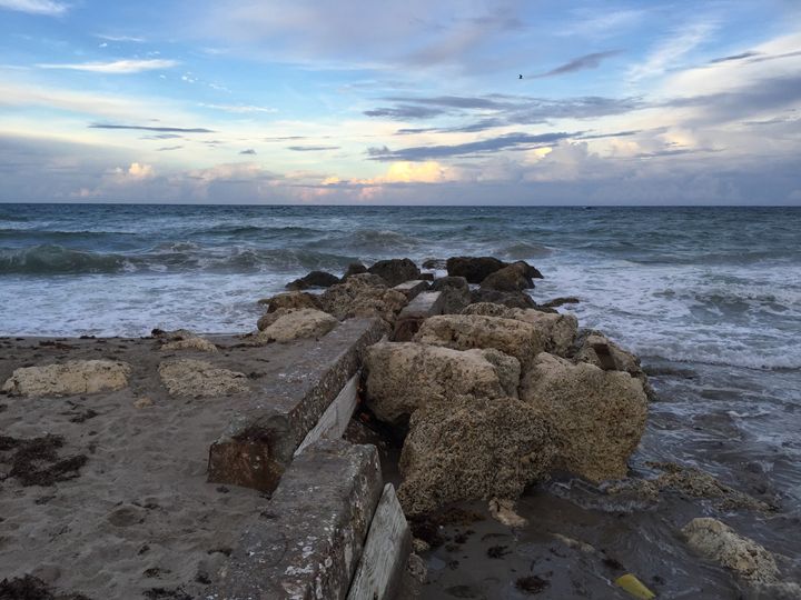 Rock Wall on Beach - Linda Bell Brighton - Photography, Landscapes ...