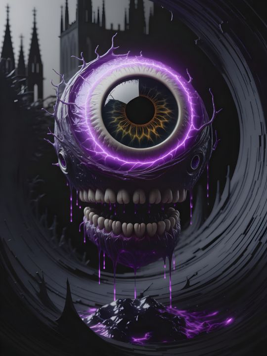 Gothic Cyclops Skull - The Satire Fuggler - Digital Art & AI, Fantasy ...