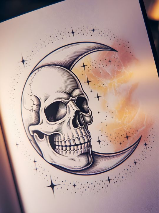 Celestial Skull Moonlight - Skulls Of Insanity - Digital Art & AI ...