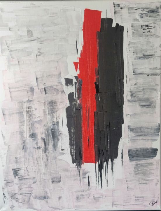 Black and Red - Abstract Expressions By Sōn - Paintings & Prints ...