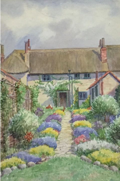English Cottage Garden - Good Art Direct - Paintings & Prints, Flowers ...