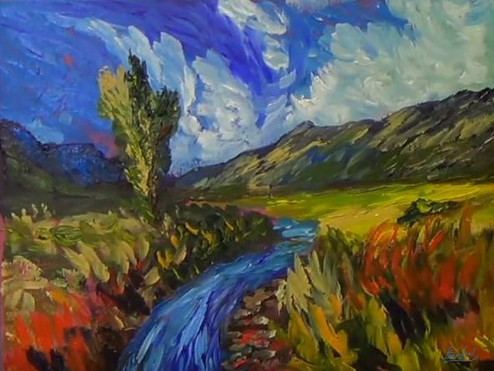 Unpolluted River Thames Tributary - Good Art Direct - Paintings ...