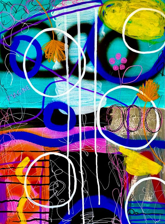 Tuesday Afternoon - Dani Wilson - Paintings & Prints, Abstract, Color ...