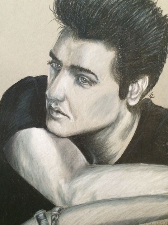 Young Elvis - Paws & Portraits by Theresa - Drawings & Illustration ...
