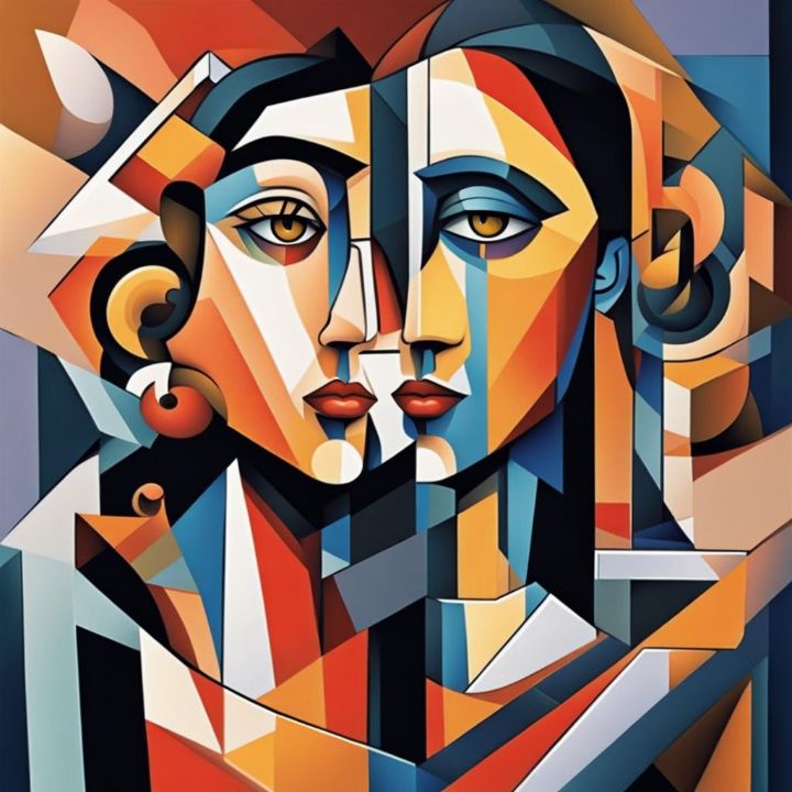 Two Sad Faces - Artistic Vision - Paintings & Prints, Abstract, Fractal ...