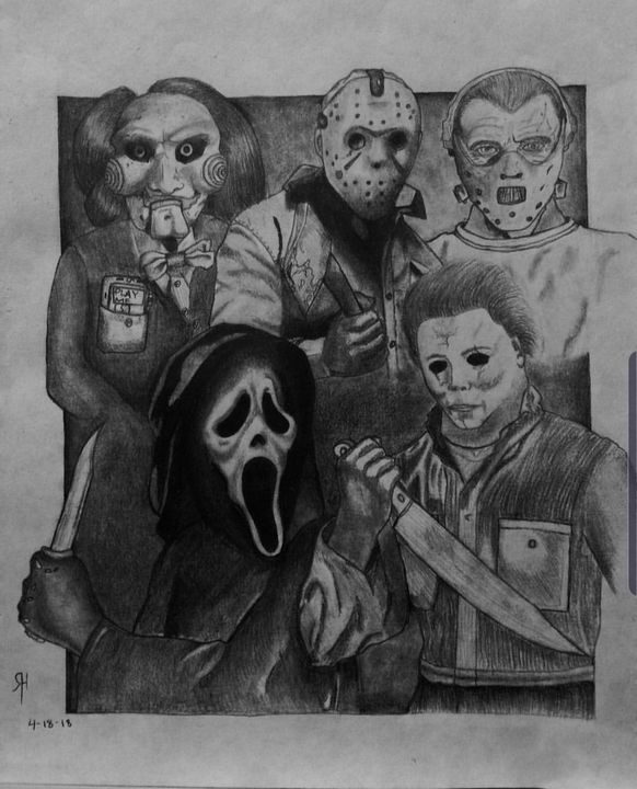 Slashers - RH Art - Drawings & Illustration, Entertainment, Movies ...