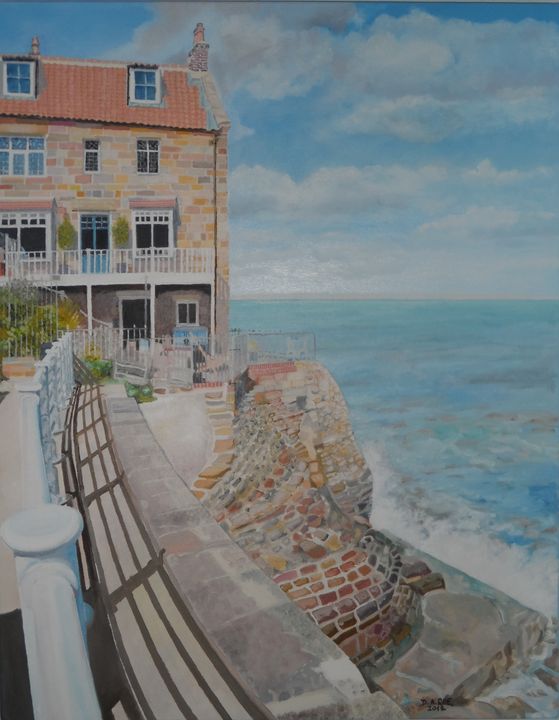 Cottage With Sea View. - DAVID A ROE - Paintings & Prints, Buildings ...