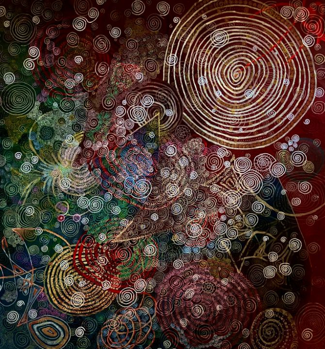 The Circle Of Life - David Provost - Paintings & Prints, Abstract ...
