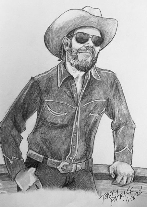 Cowboy - Hank Williams Jr. - T.P.Designs - Drawings & Illustration ...