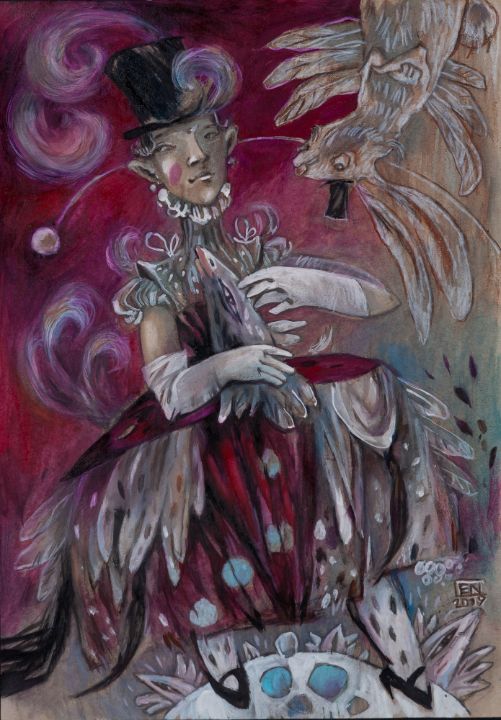 Moon Walker - Pepper Gallery - Drawings & Illustration, Fantasy ...