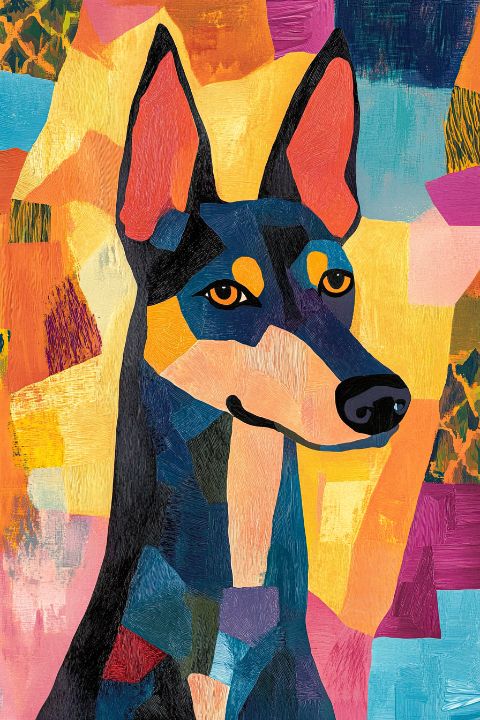 Abstract Canine Elegance - the Sunset Archives - Paintings & Prints ...