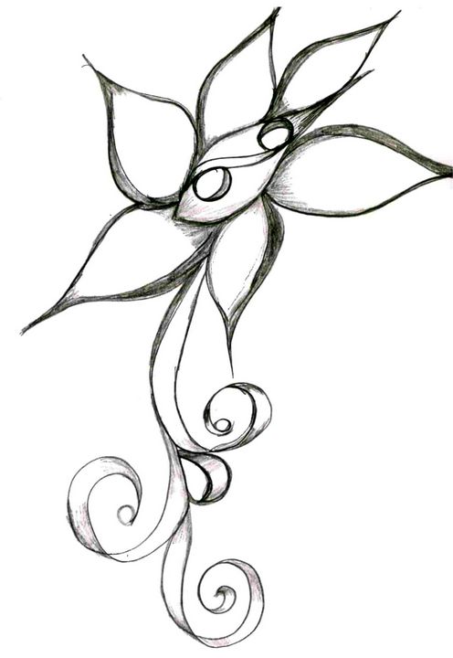Flower 5 - Random Doodle Art - Drawings & Illustration, Abstract ...