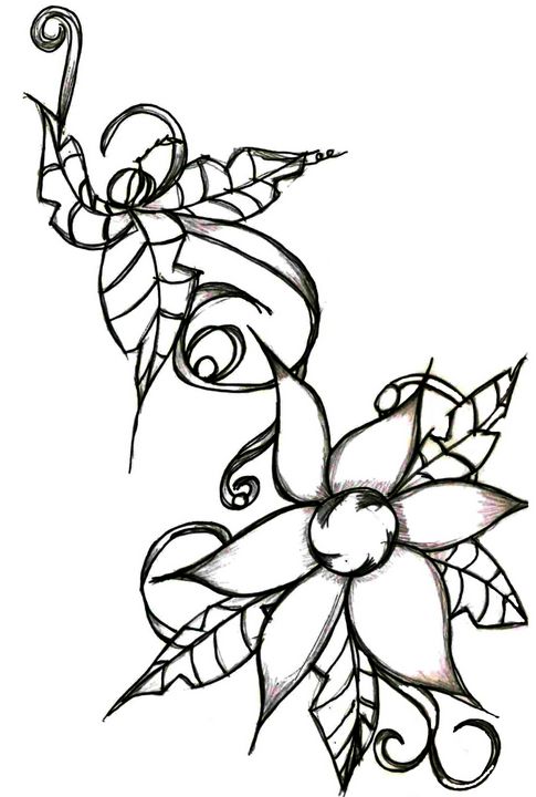 Flower 3 - Random Doodle Art - Drawings & Illustration, Abstract ...
