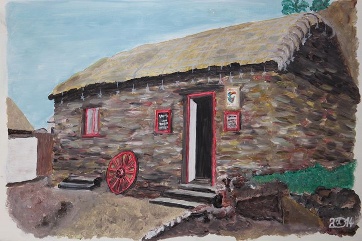 Irish Stone Building ( 3 pieces ) - Relative, Creativ - Paintings ...