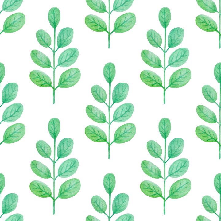 Bright green leaves - Print - Watercolor clipart - Drawings ...